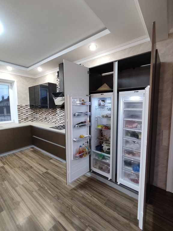 Кухня на заказ п-образная цвет AGT 3007 MAT GALAKSI DORE от компании ...